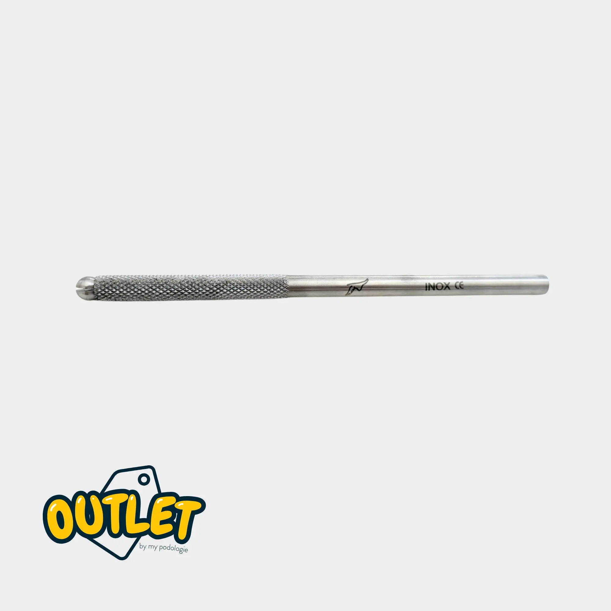 Manche porte lame de burin - 12 cm - Inox // Fin de série | My Podologie